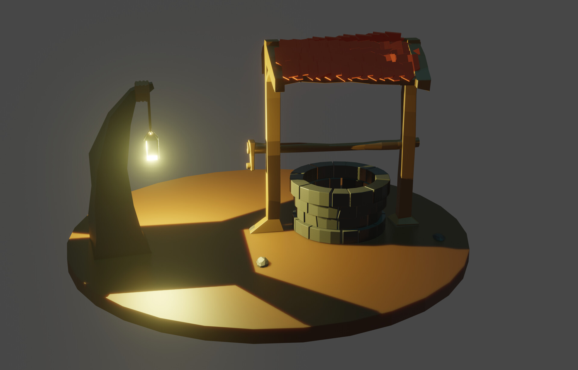 ArtStation - Medival Polygon Well