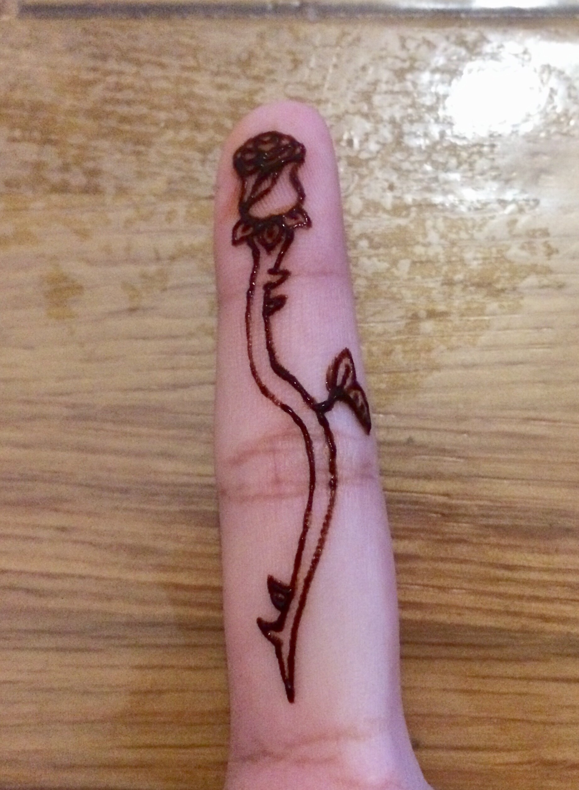 ArtStation - Quick, simple henna finger rose