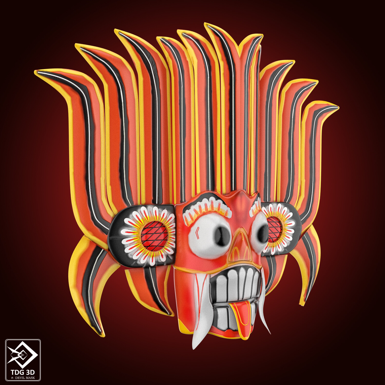ArtStation - sri lankan devil mask