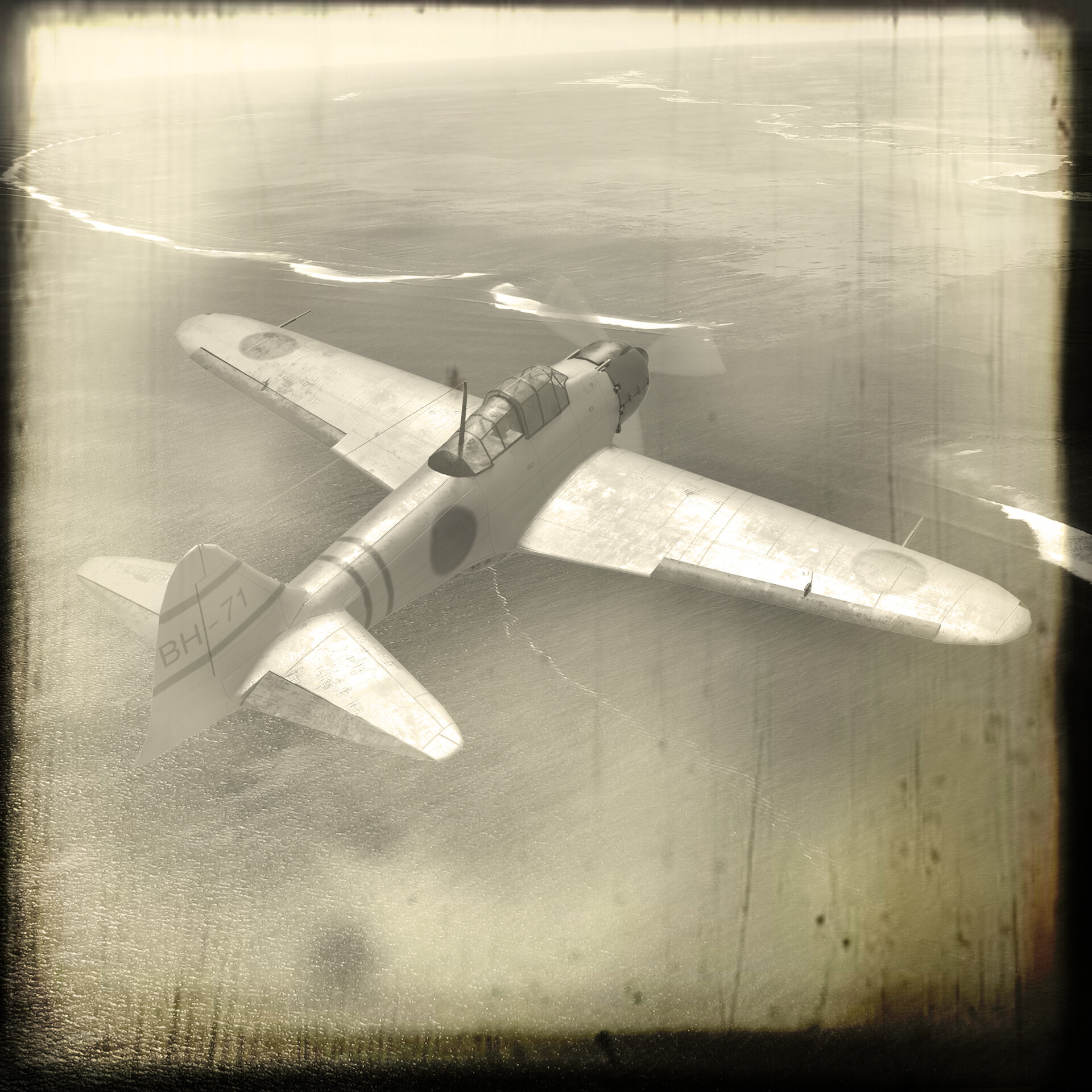 ArtStation - Mitsubishi a6m2 zero