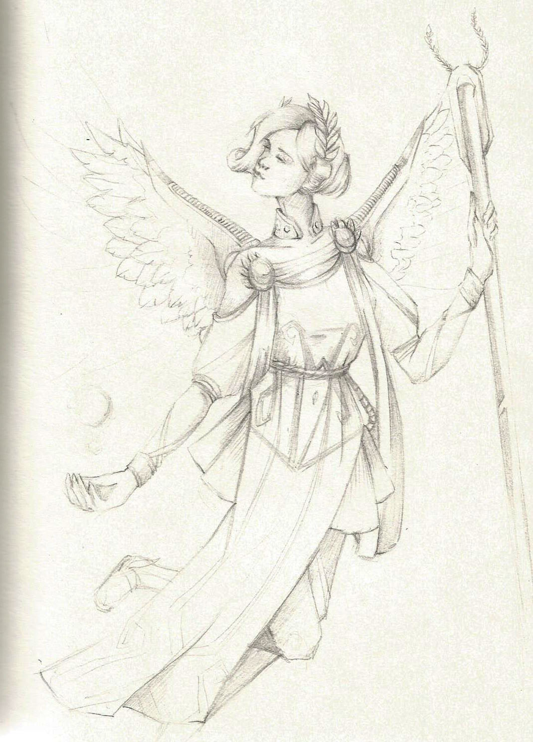 ArtStation - Mercy from Overwatch sketch