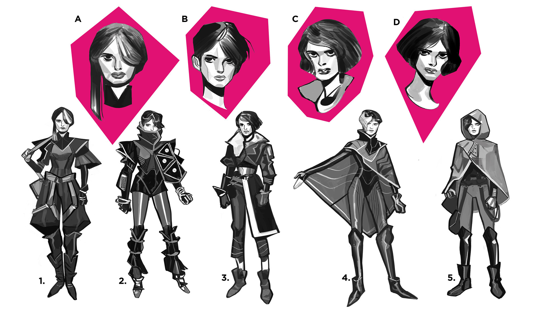 www.dedominicisart.com - Character design exploration "Fey"