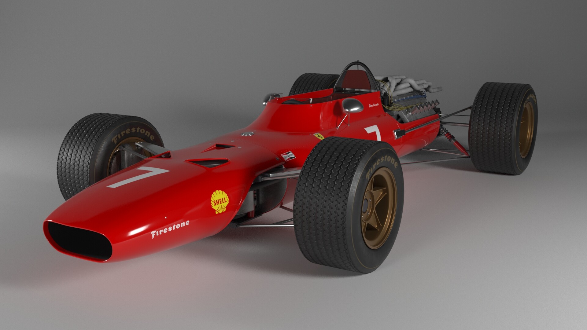 ArtStation - Ferrari 312 1967