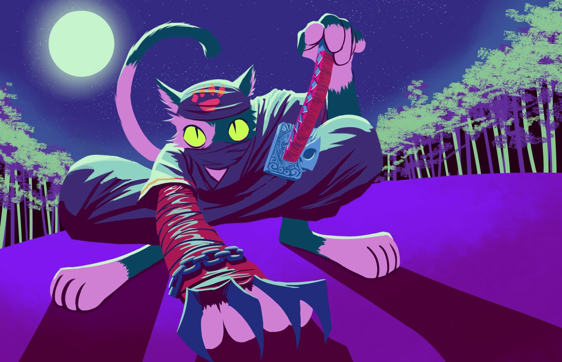 ArtStation - CDChallenge - June 2019 Ninja Cat