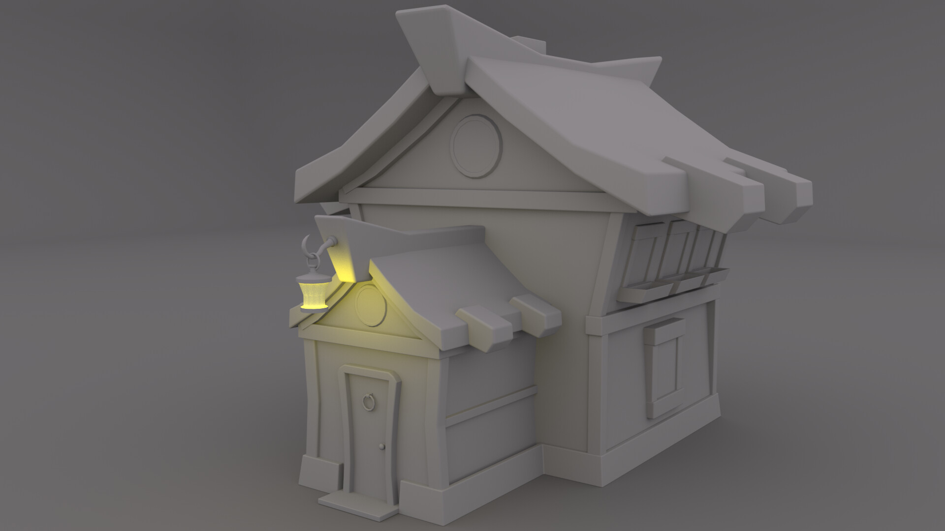 ArtStation - Cartoon Simple House