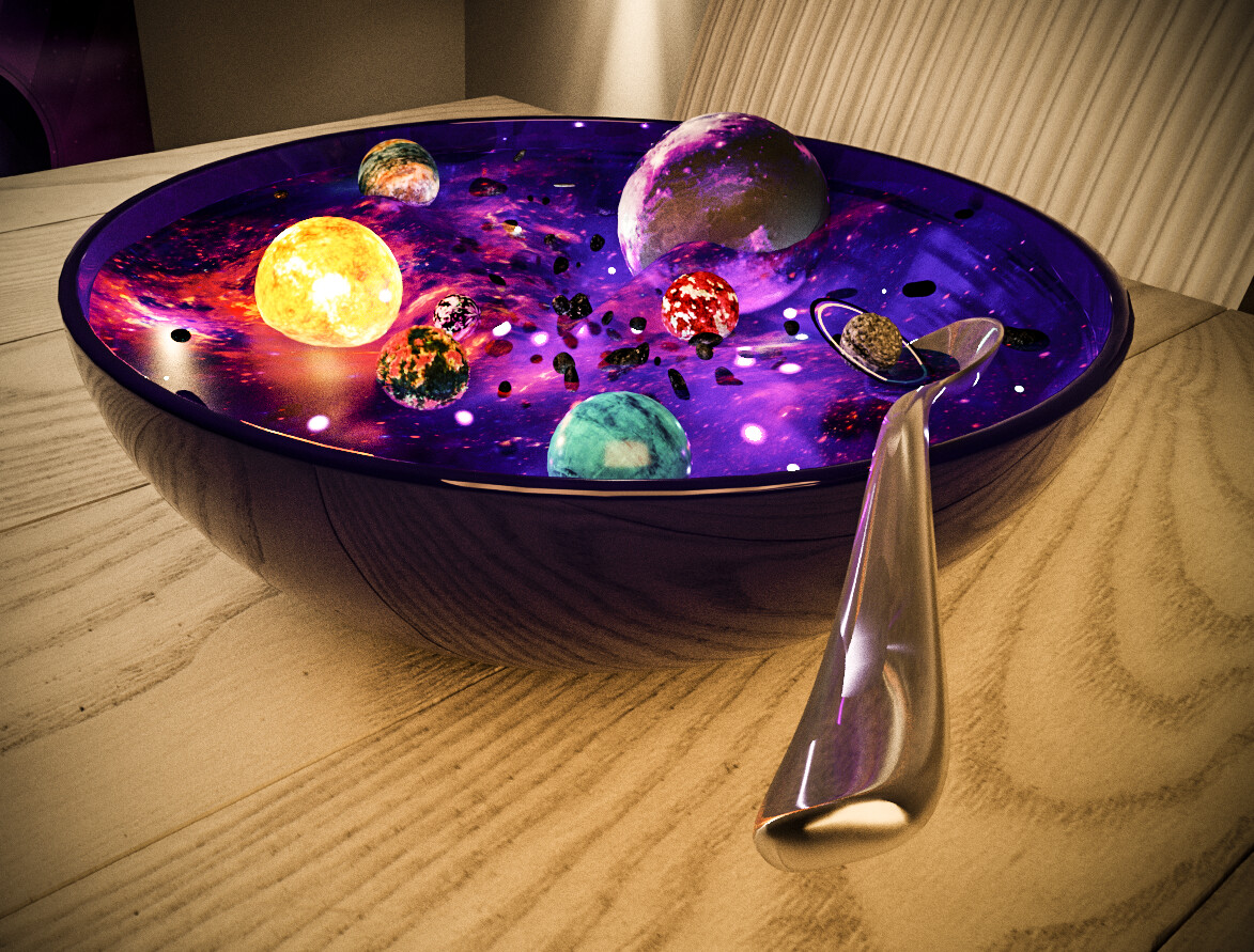 Space Breakfast by Kseniia Kulakova : r/ImaginaryFood