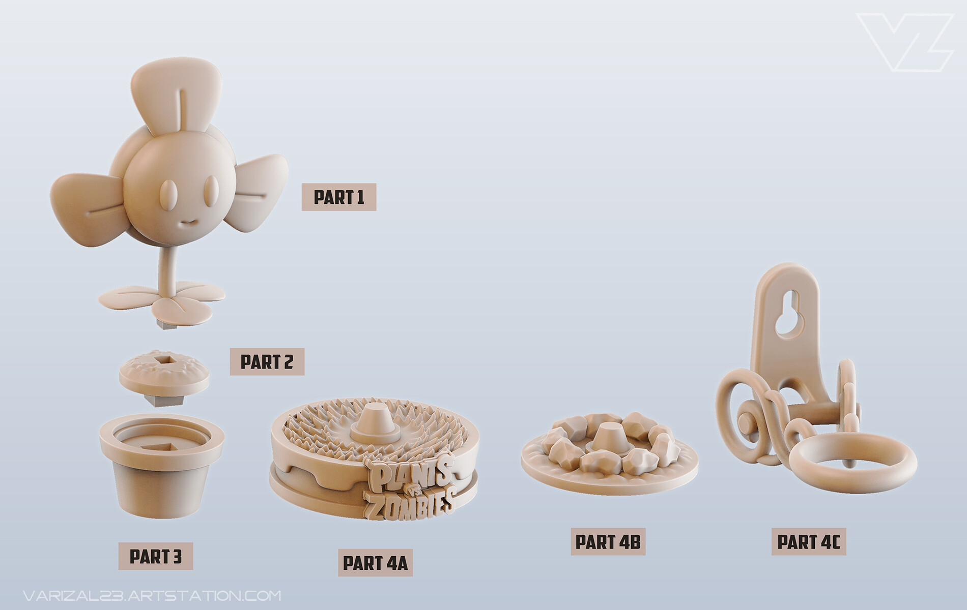 Varizal Zulmi - "Blover" Plants vs Zombies 3D Fanart