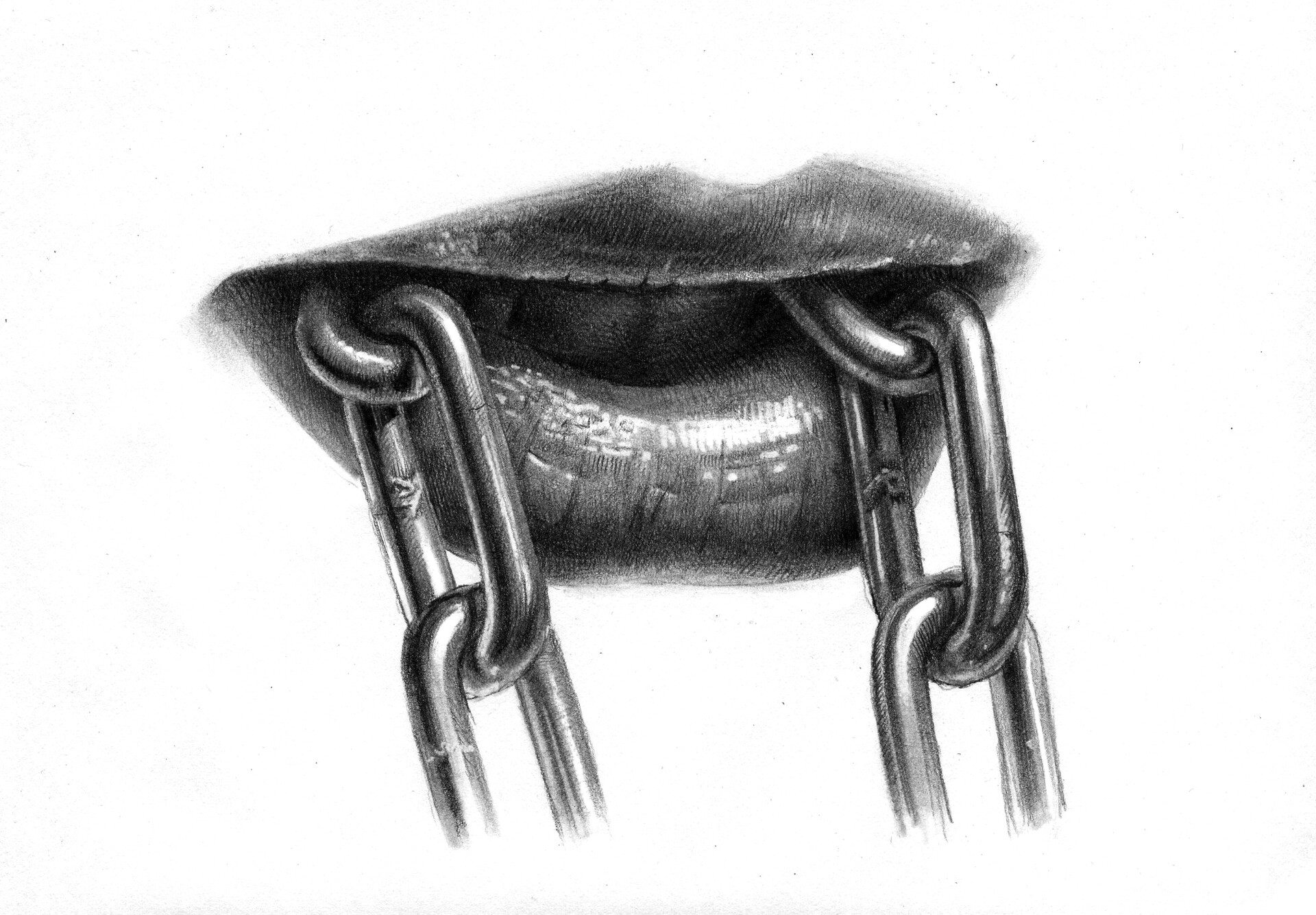 ArtStation - Lips and chain