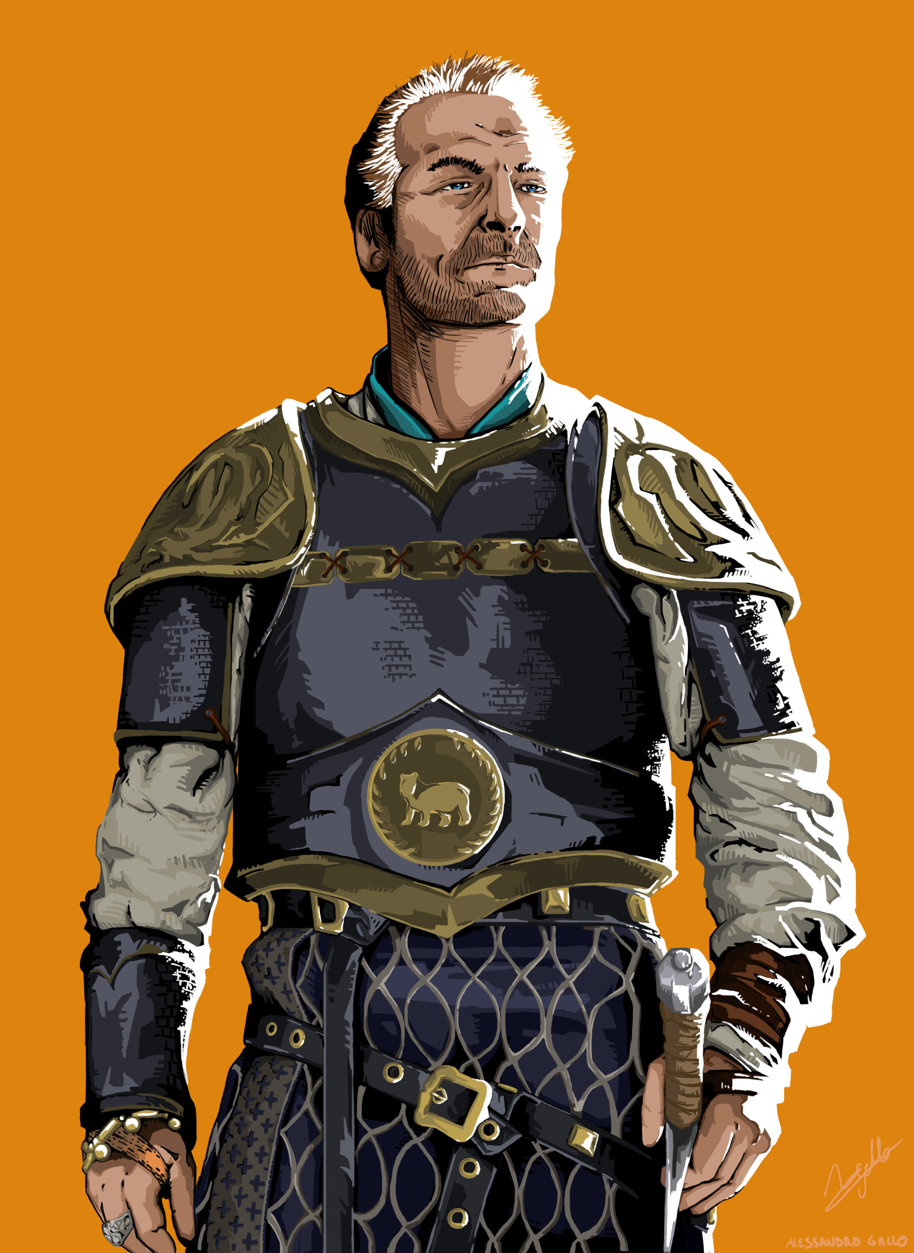 ArtStation - Here I stand - Ser Jorah Mormont, portrait 2