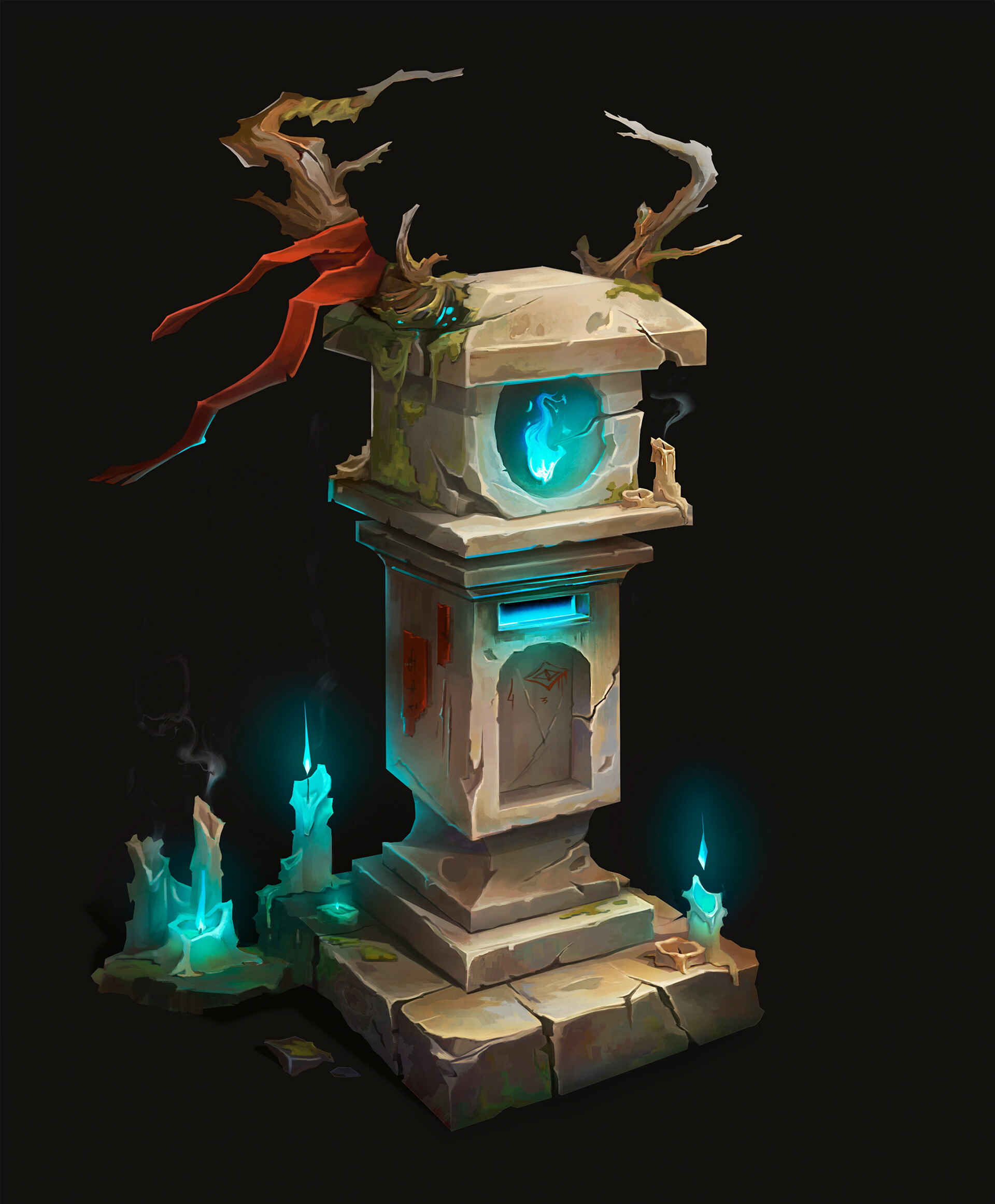 ArtStation - The Mailbox of the Forest Spirit