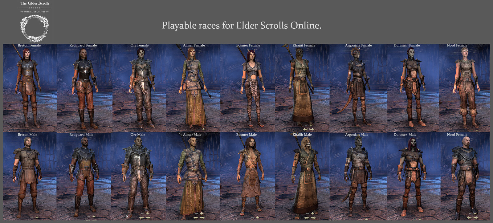 Tatiana Malinko - Character Customization system for Elder Scrolls Online.