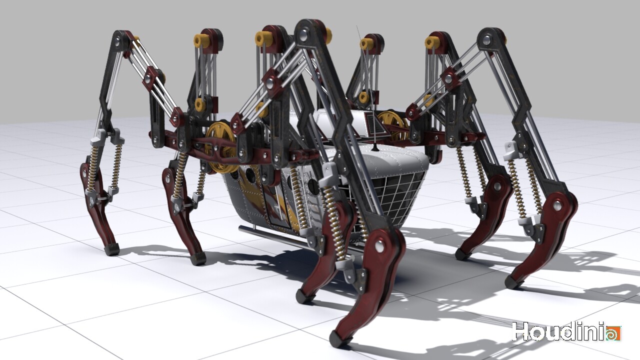 ArtStation - Procedural Dynamic Step Mechanism