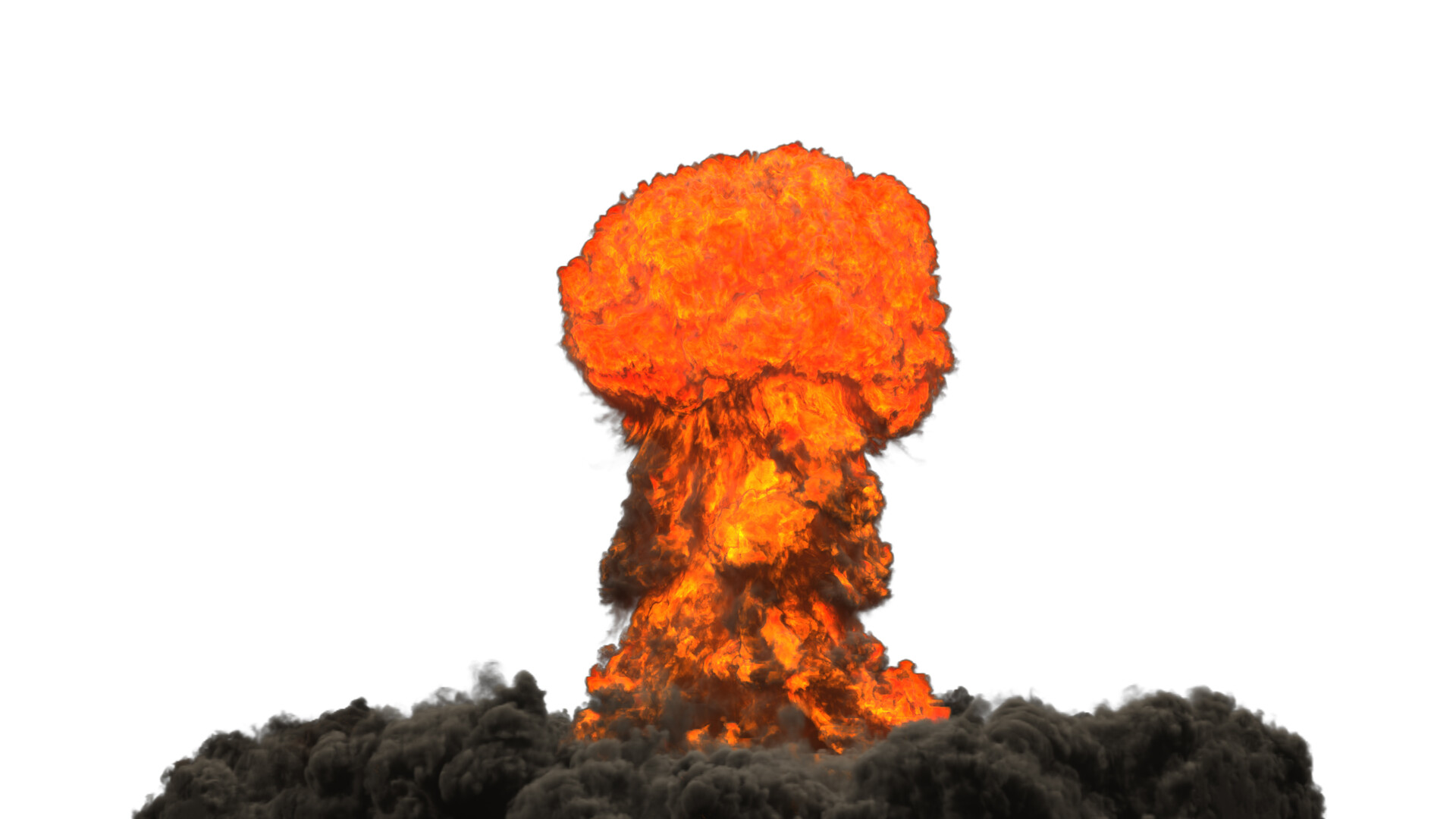 Nuclear Explosion Transparent Background