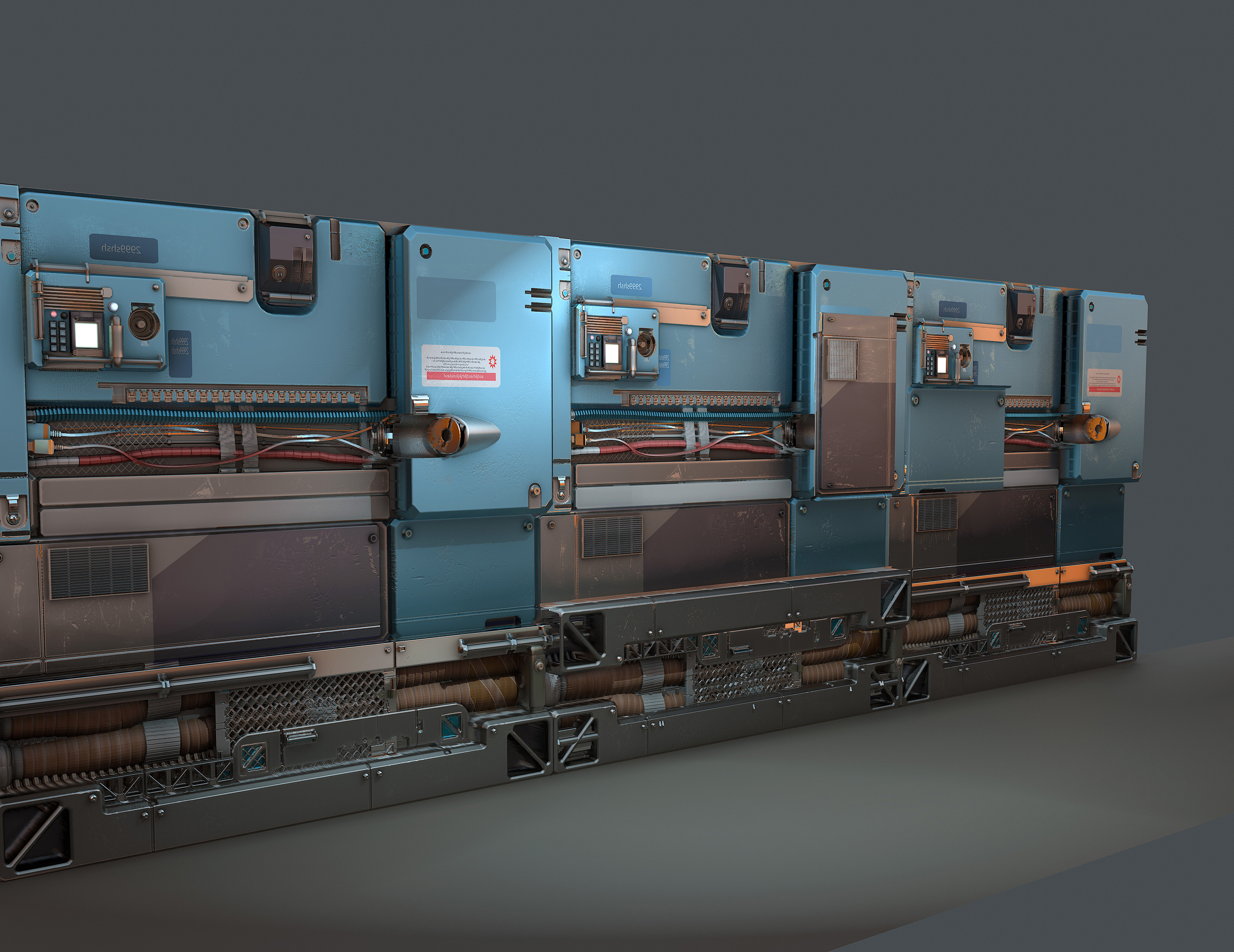 Tyler Smith - Hard surface trim sheet tutorial renders!