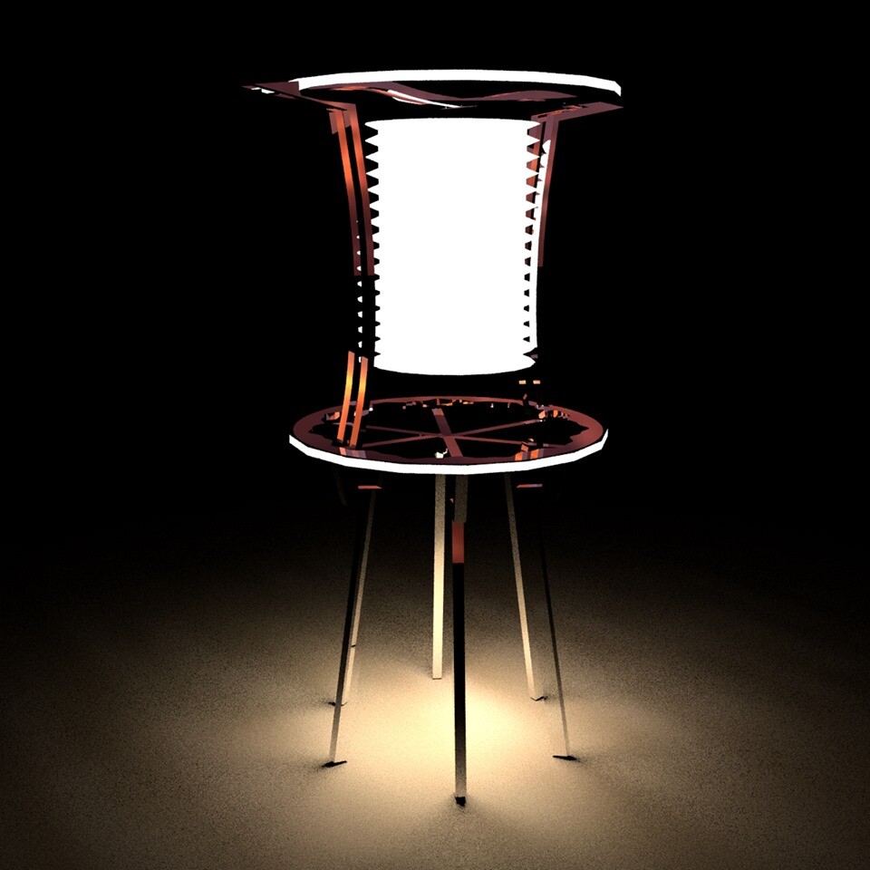 ArtStation - Bonchochin, a traditional Japanese-styled lantern for Obon-Festival