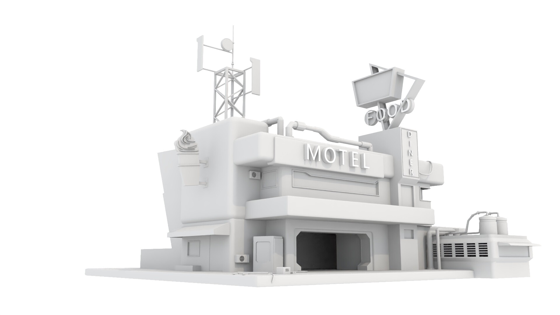 ArtStation - 3D Motel