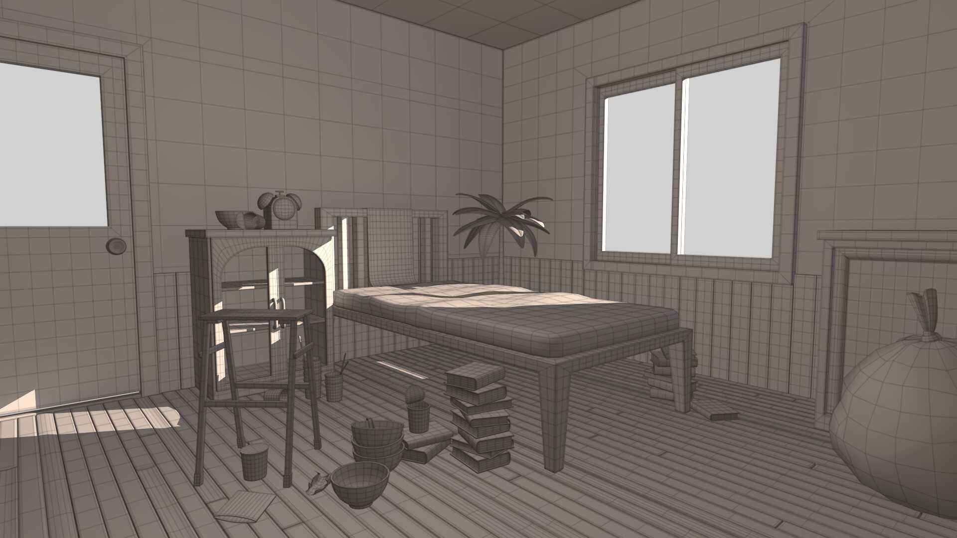 ArtStation - Naruto's Bedroom WIP