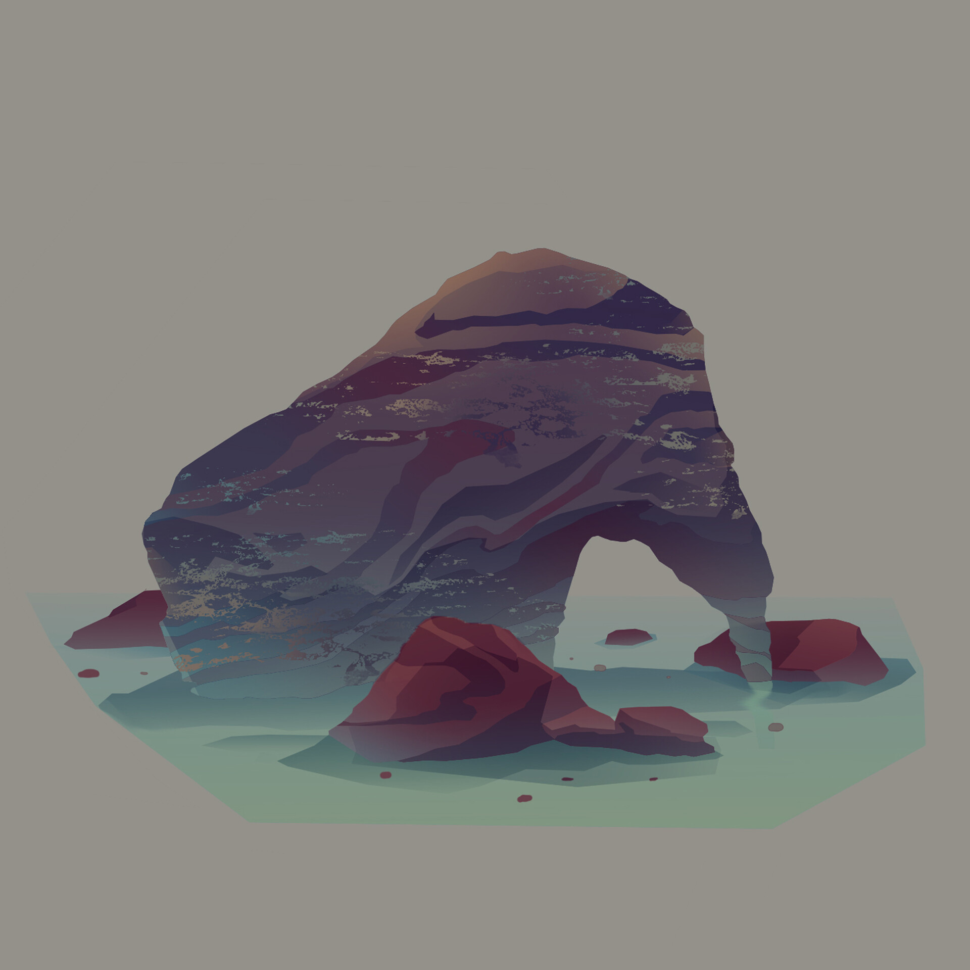 ArtStation - Boulder concept