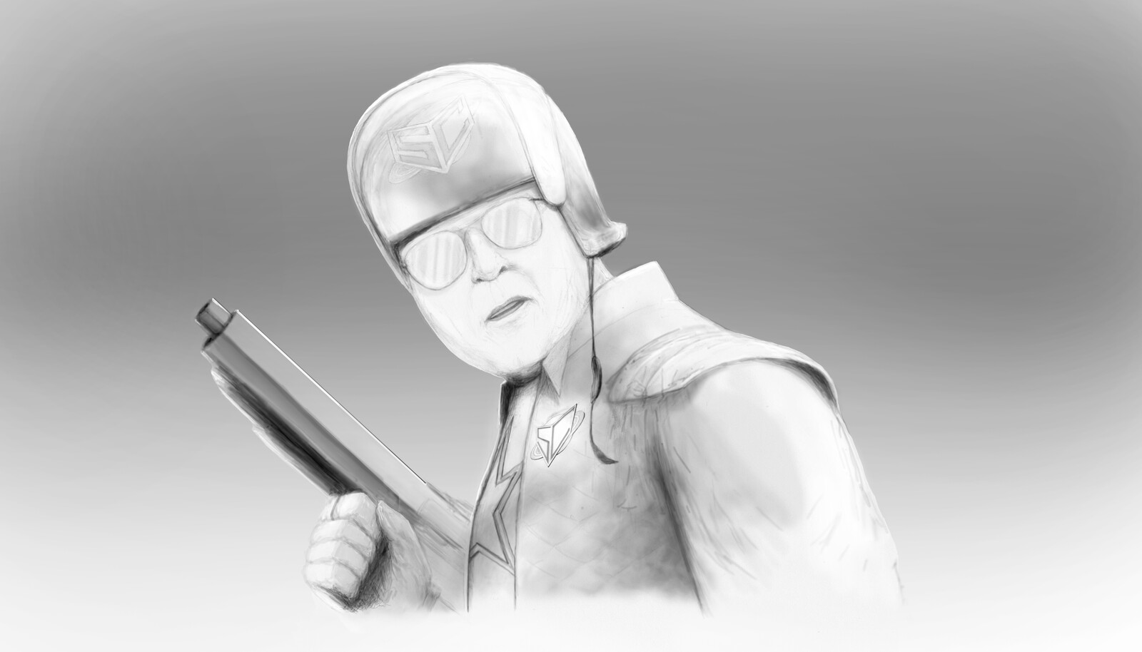 Blue Collar Stride - Space Cop (Red Letter Media fan sketch) and ...