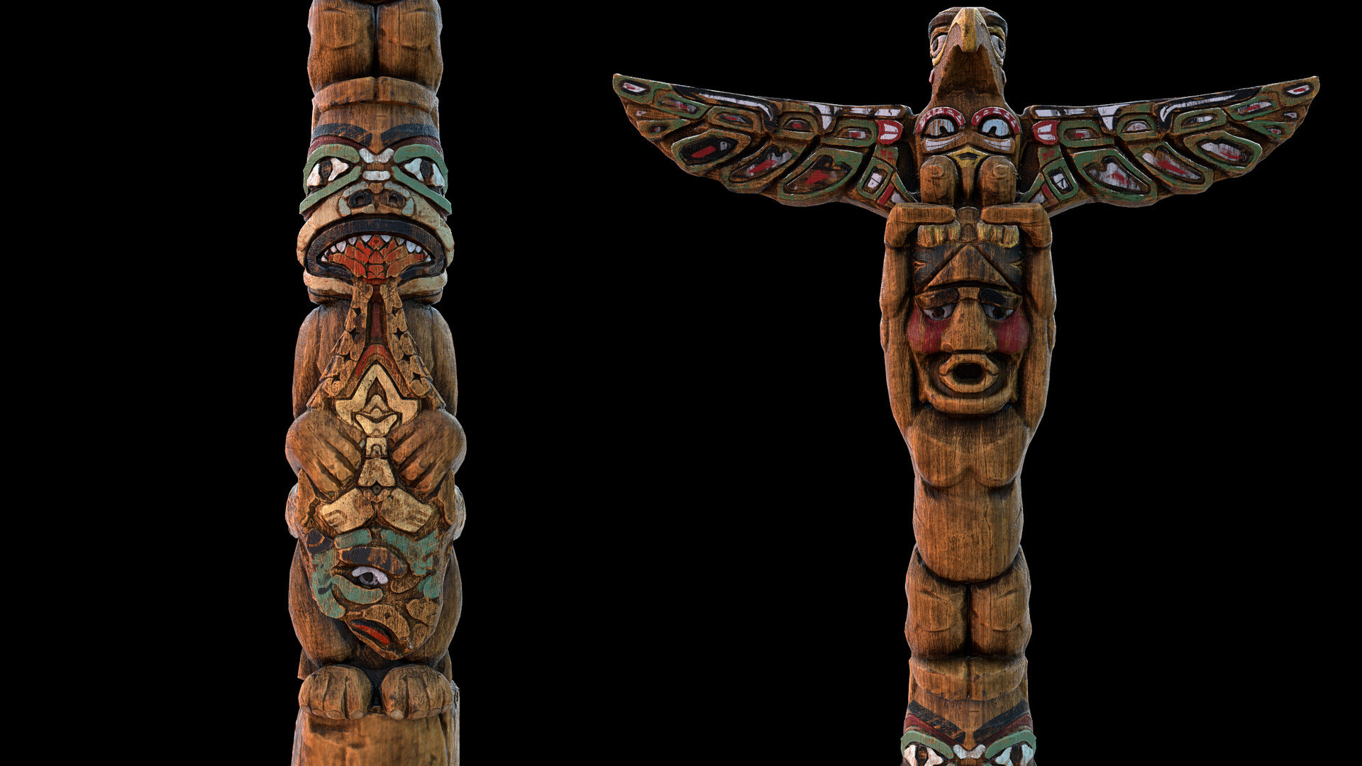 ArtStation - Prop: Painted Totem