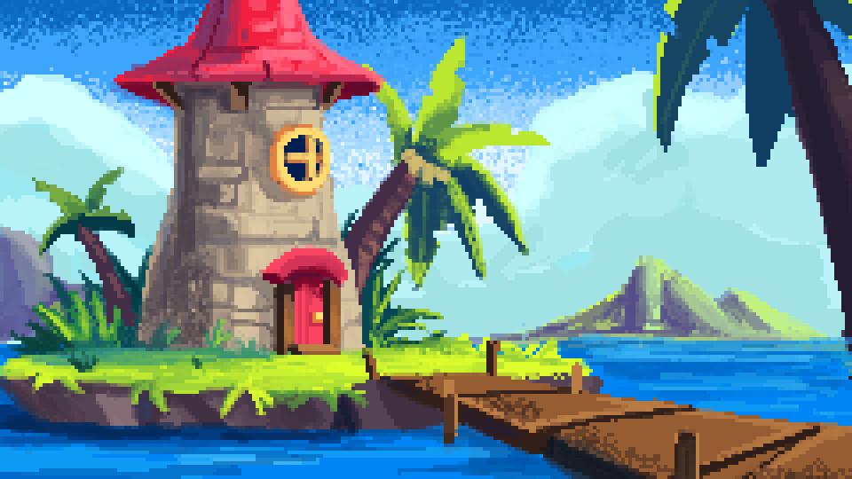 ArtStation - Shantae's Lighthouse pixel art