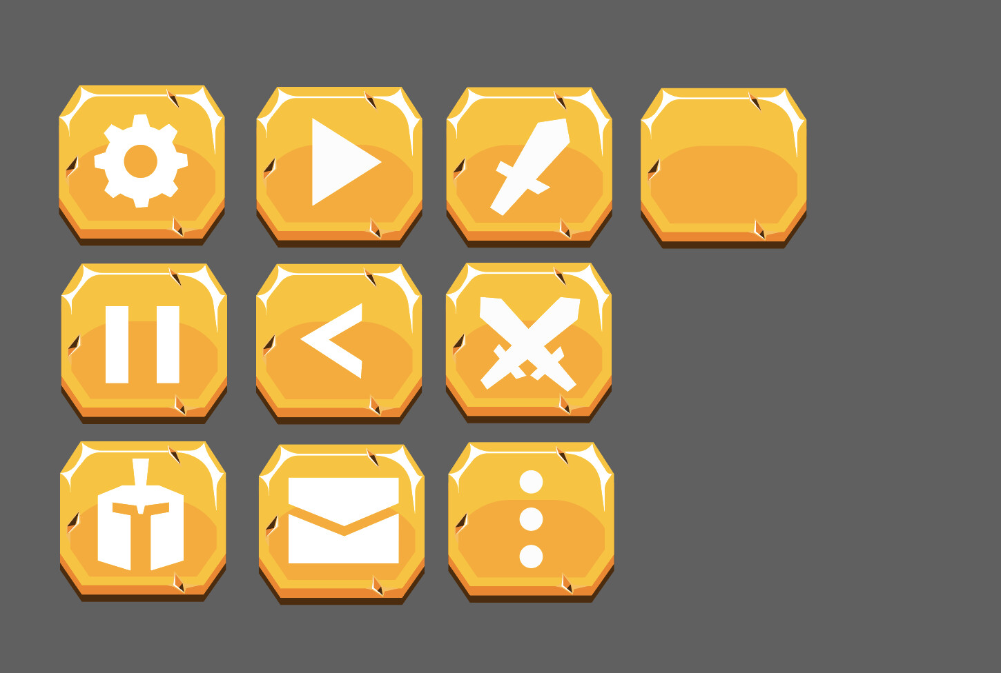 ArtStation - Medieval UI Buttons