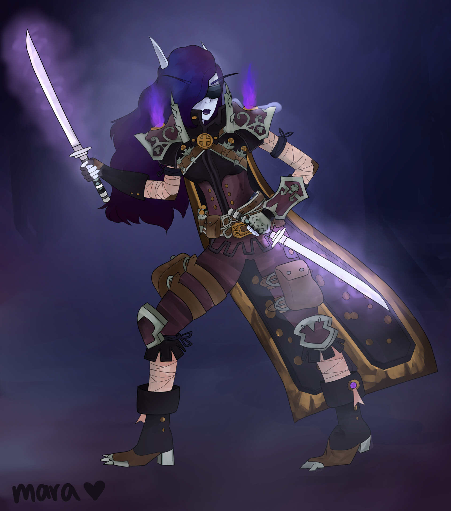 ArtStation - Void Elf Rogue - Warcraft