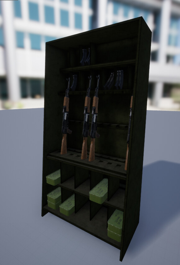 ArtStation - Weapons Rack