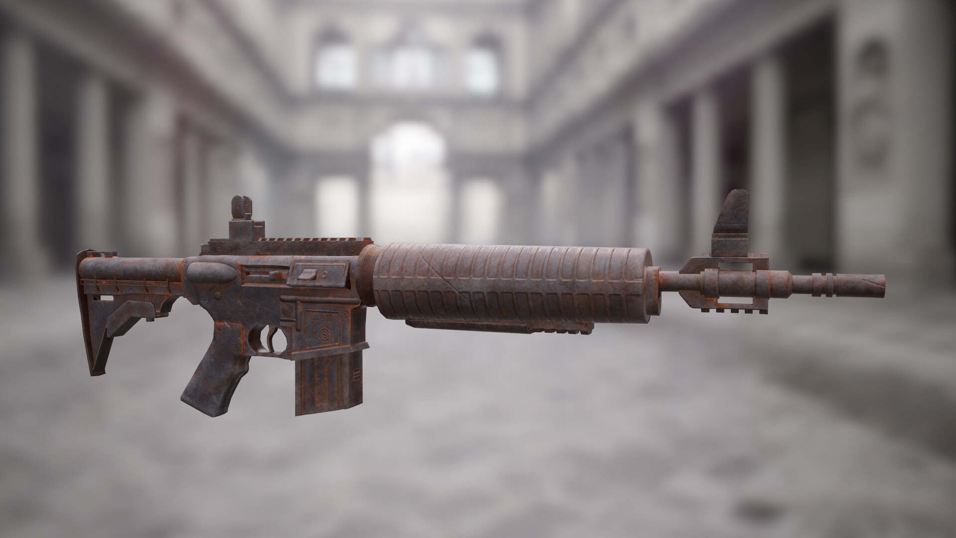 ArtStation - Old Rifle (reference:M4-177)