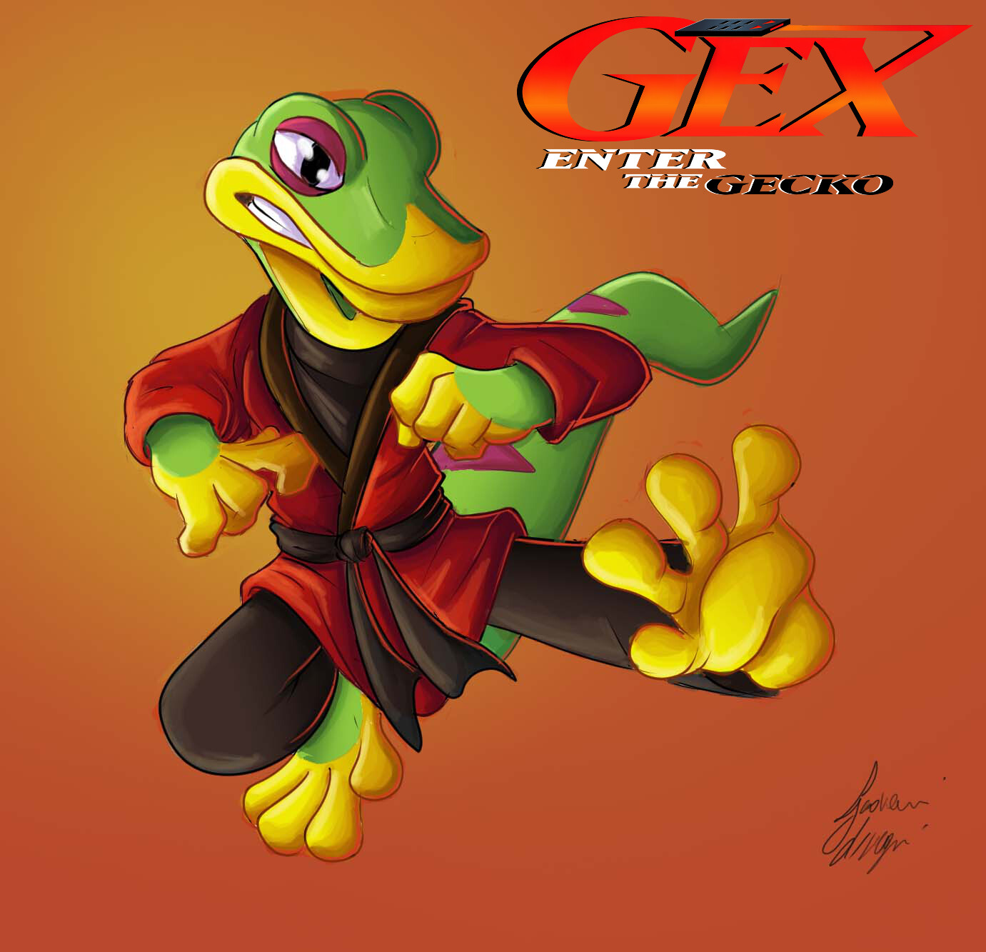 ArtStation - Gex kung fu