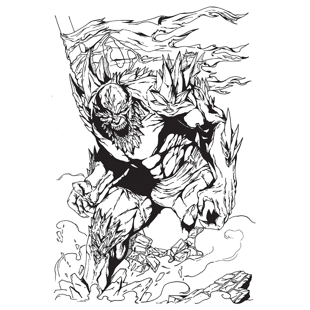 ArtStation - Doomsday Pencil - Inking Process