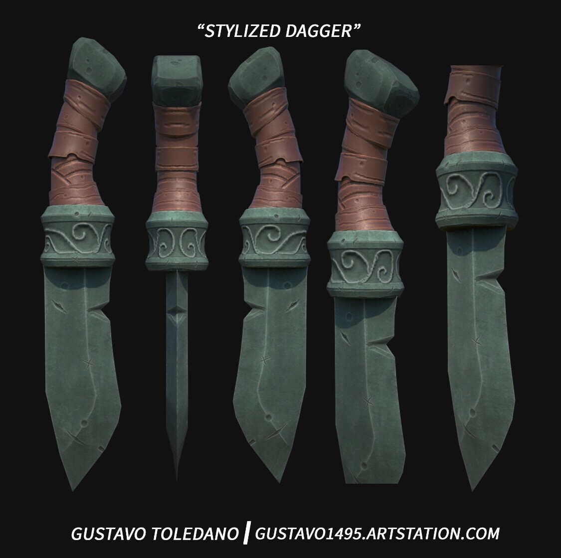 ArtStation - Stylized Dagger