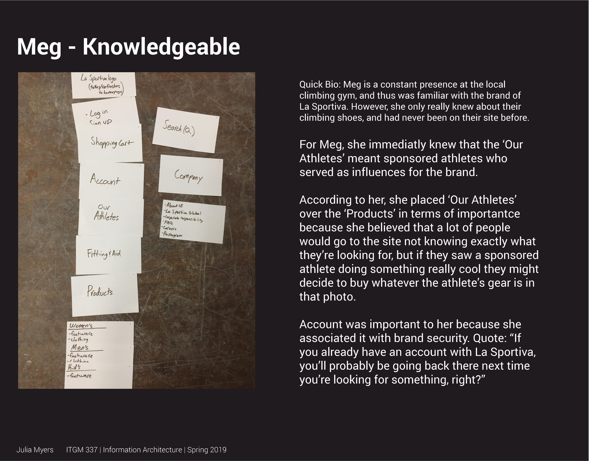 Julia Myers - La Sportiva Information Architecture Breakdown pt 2 ... Julia Myers - La Sportiva Information Architecture Breakdown pt 2 ...
