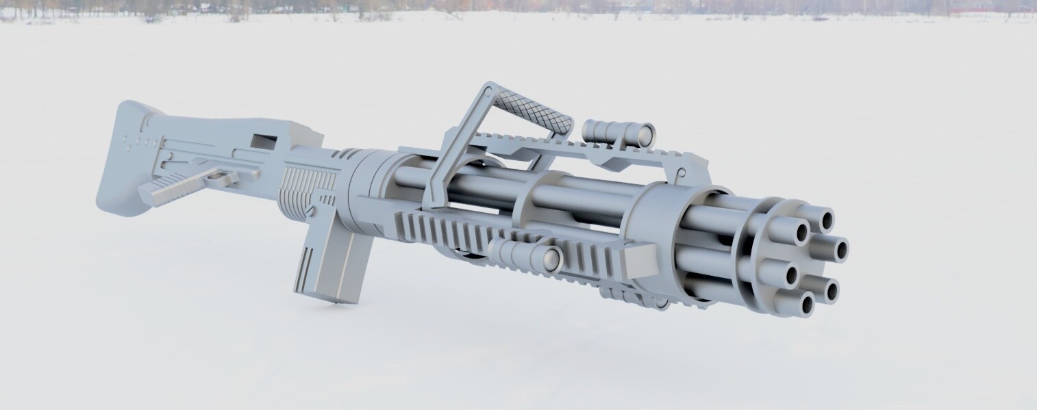 ArtStation - SOLO Rotary Gun