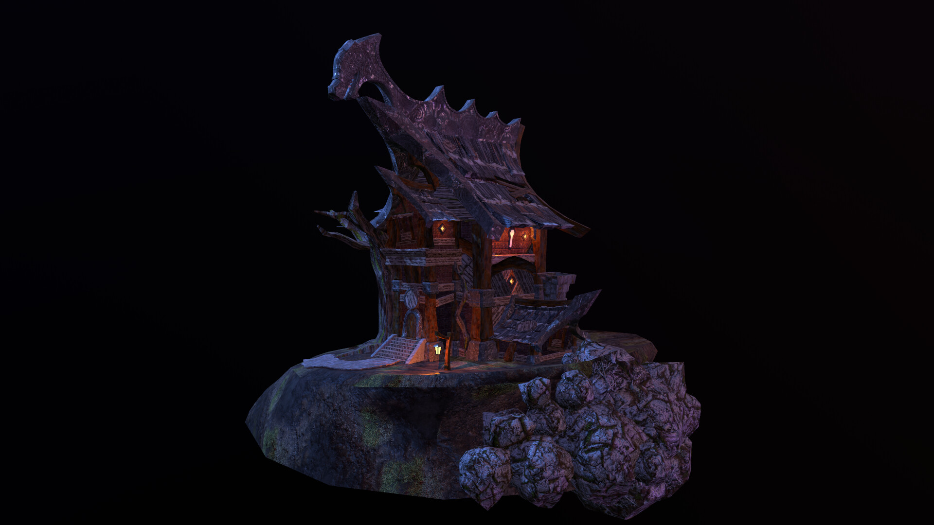 ArtStation - Creepy Building In The Middle Of Nowhere - Student ...