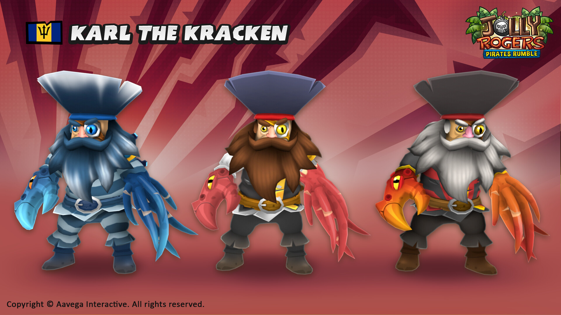 ArtStation - Jolly Roger's Pirate Rumble Character Art - Karl The Kraken