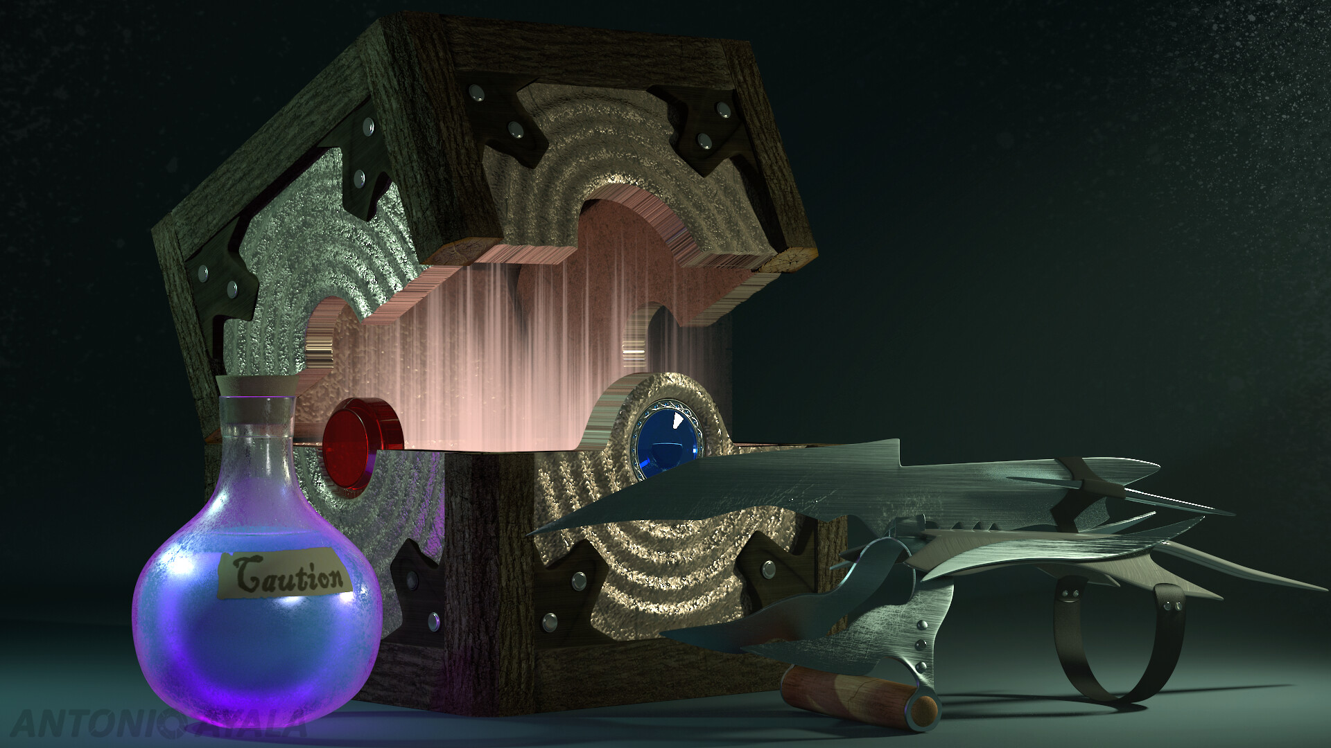 ArtStation - Fantasy Loot scene