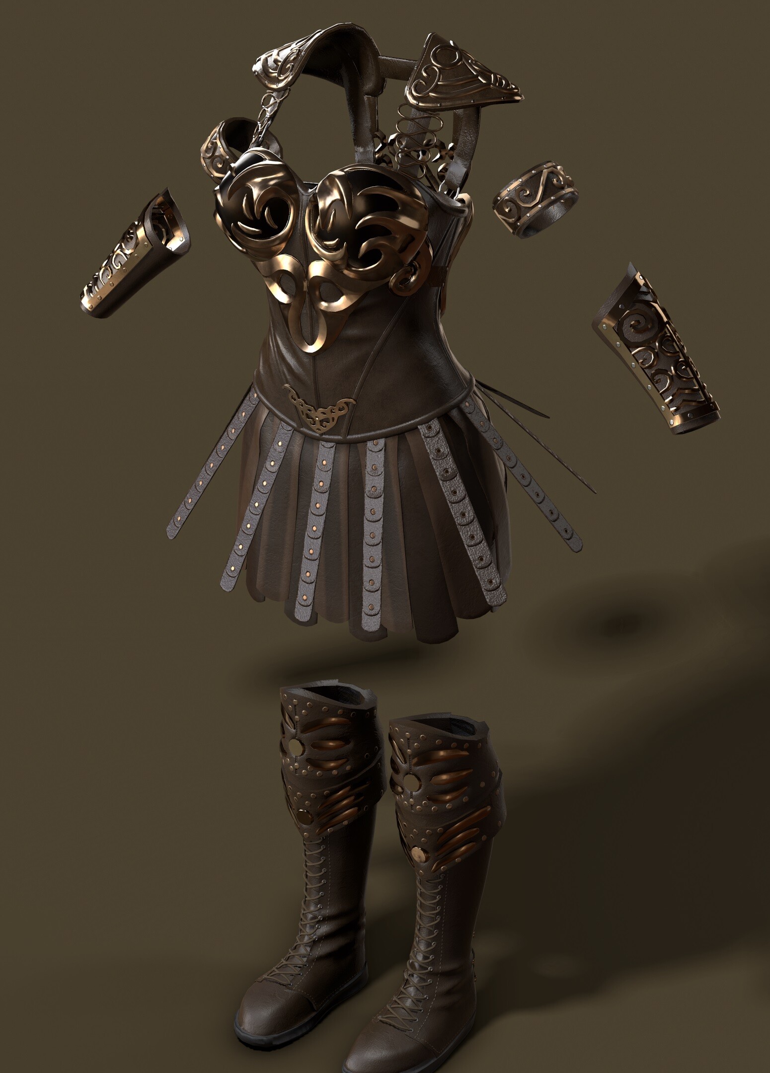 WaffleButterSoft - Xena Warrior Princess Armor Mod For Conan Exiles