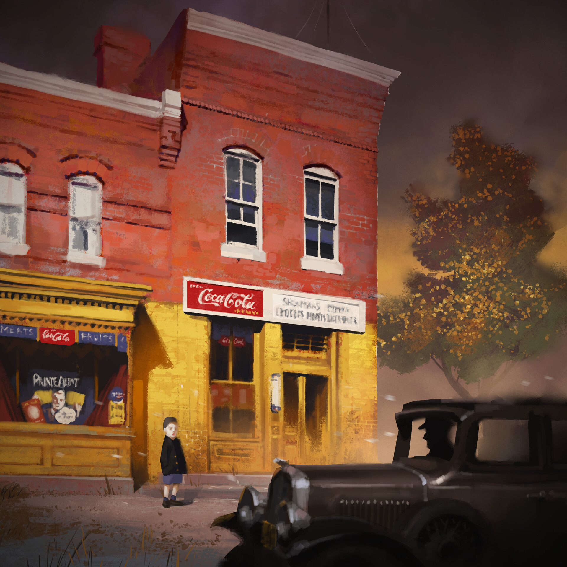 ArtStation - 1940s photo study + process