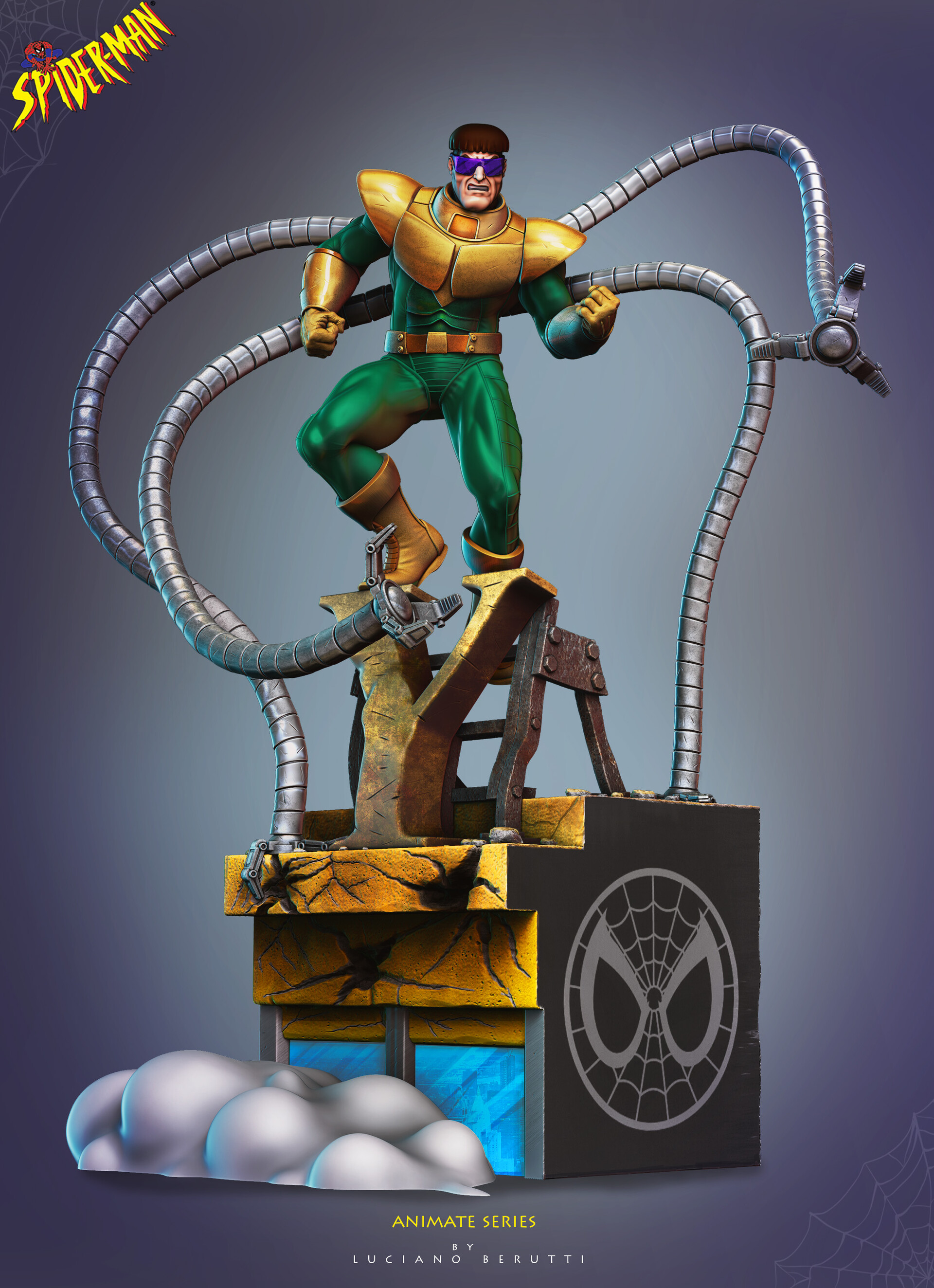 ArtStation - Fan art- Doc Octopus - Spiderman Aniamte series ...