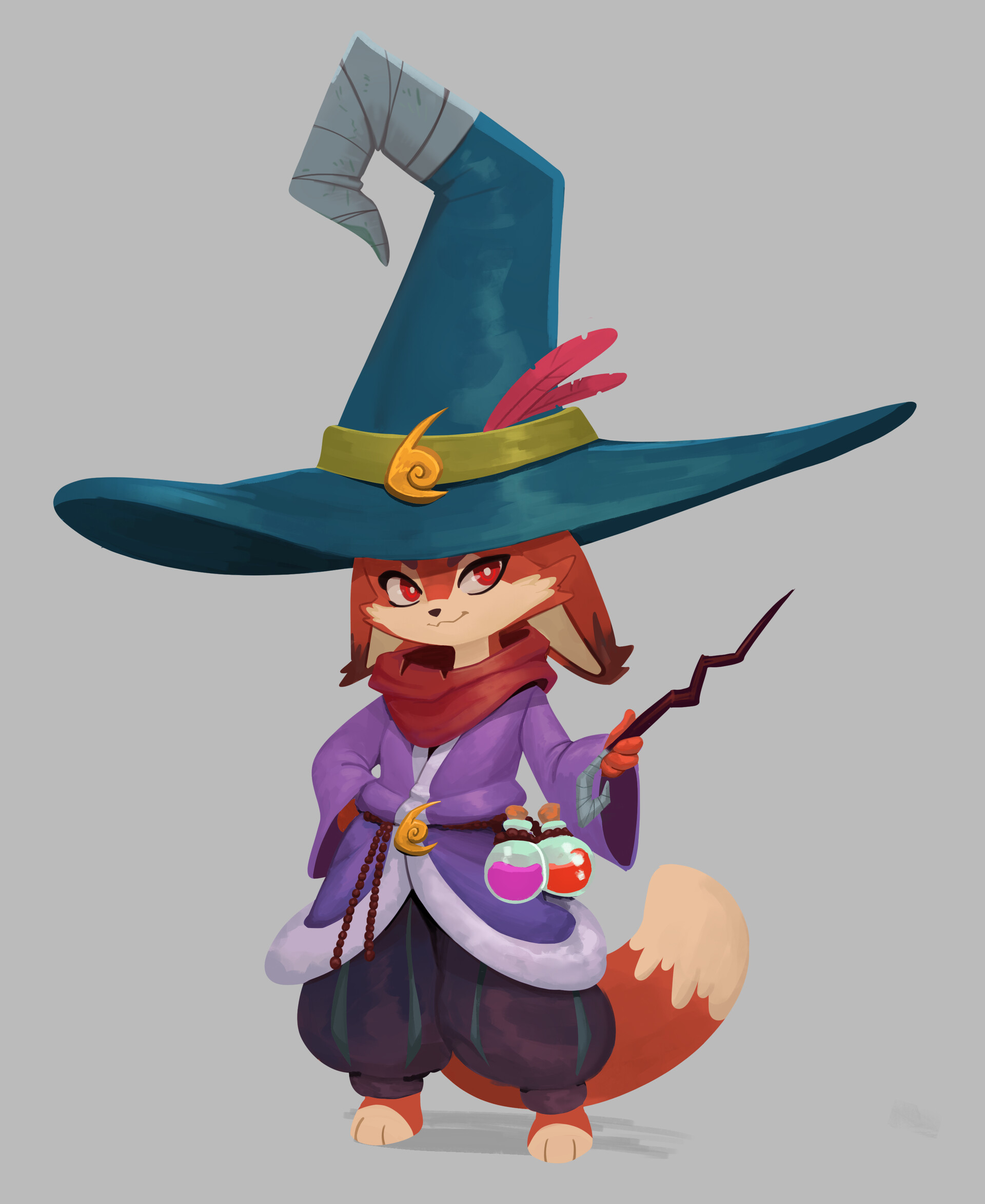 ArtStation - redesign of my little mage