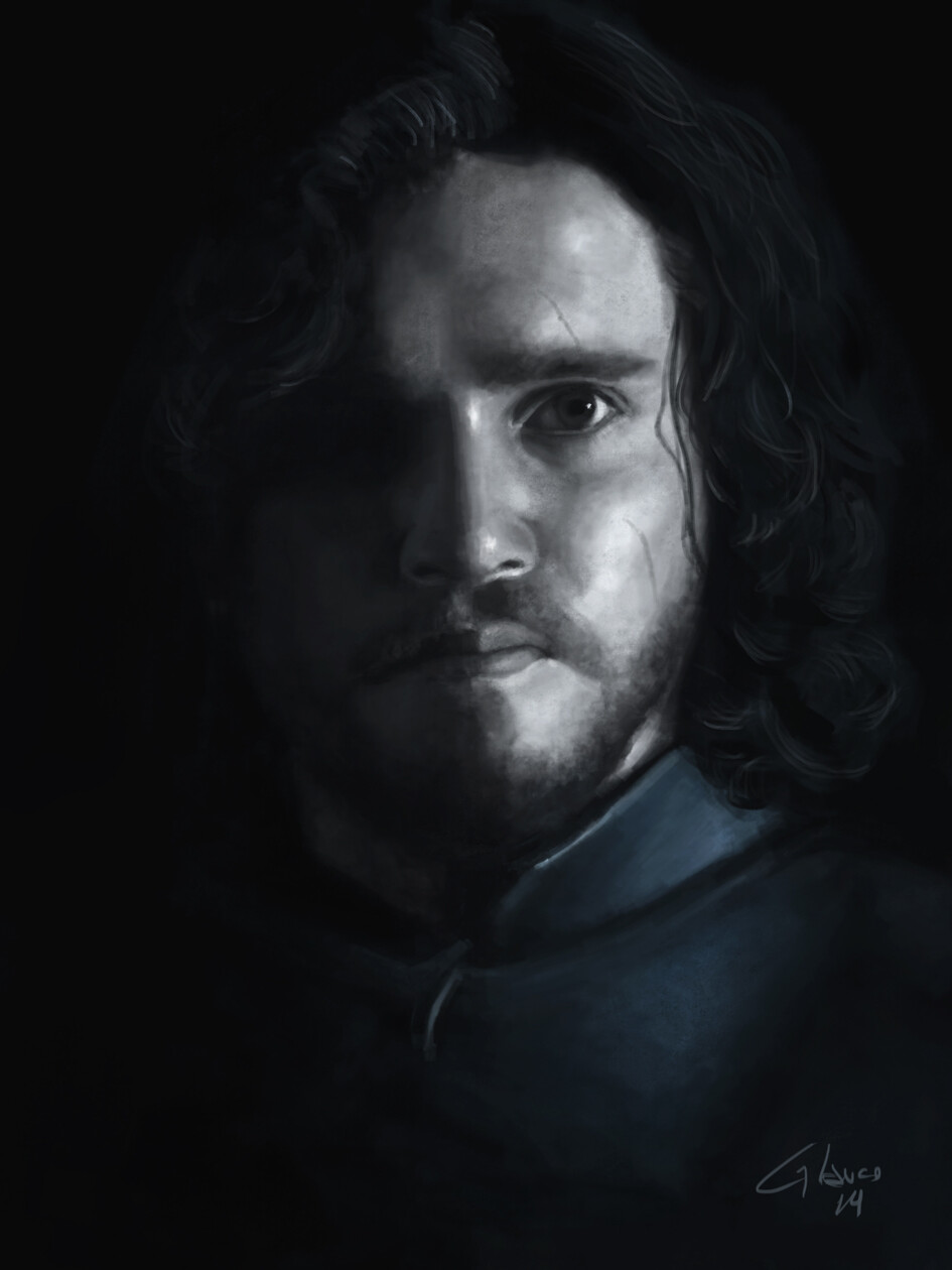 ArtStation - Jon Snow Painting