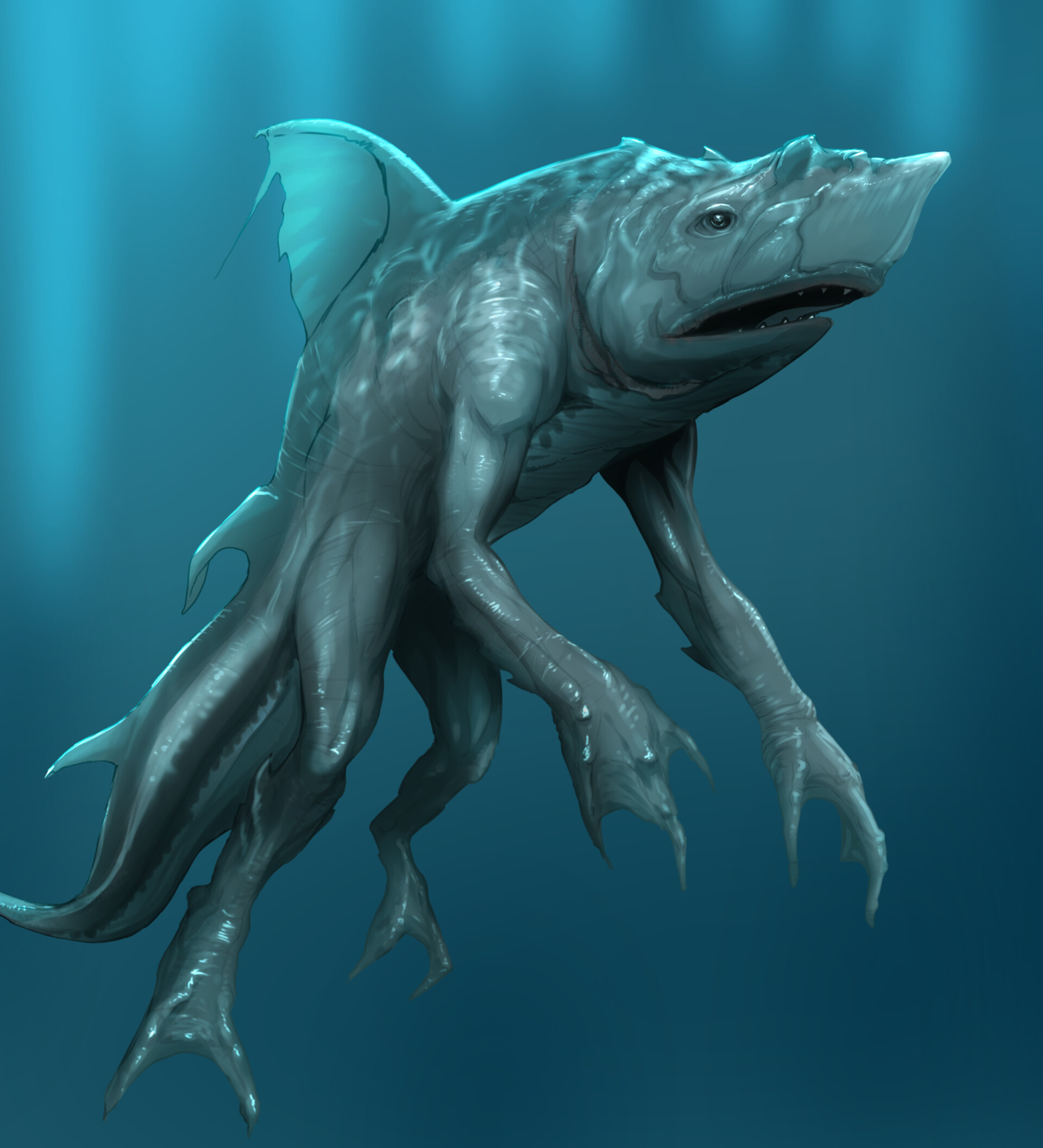 ArtStation - Shark creature