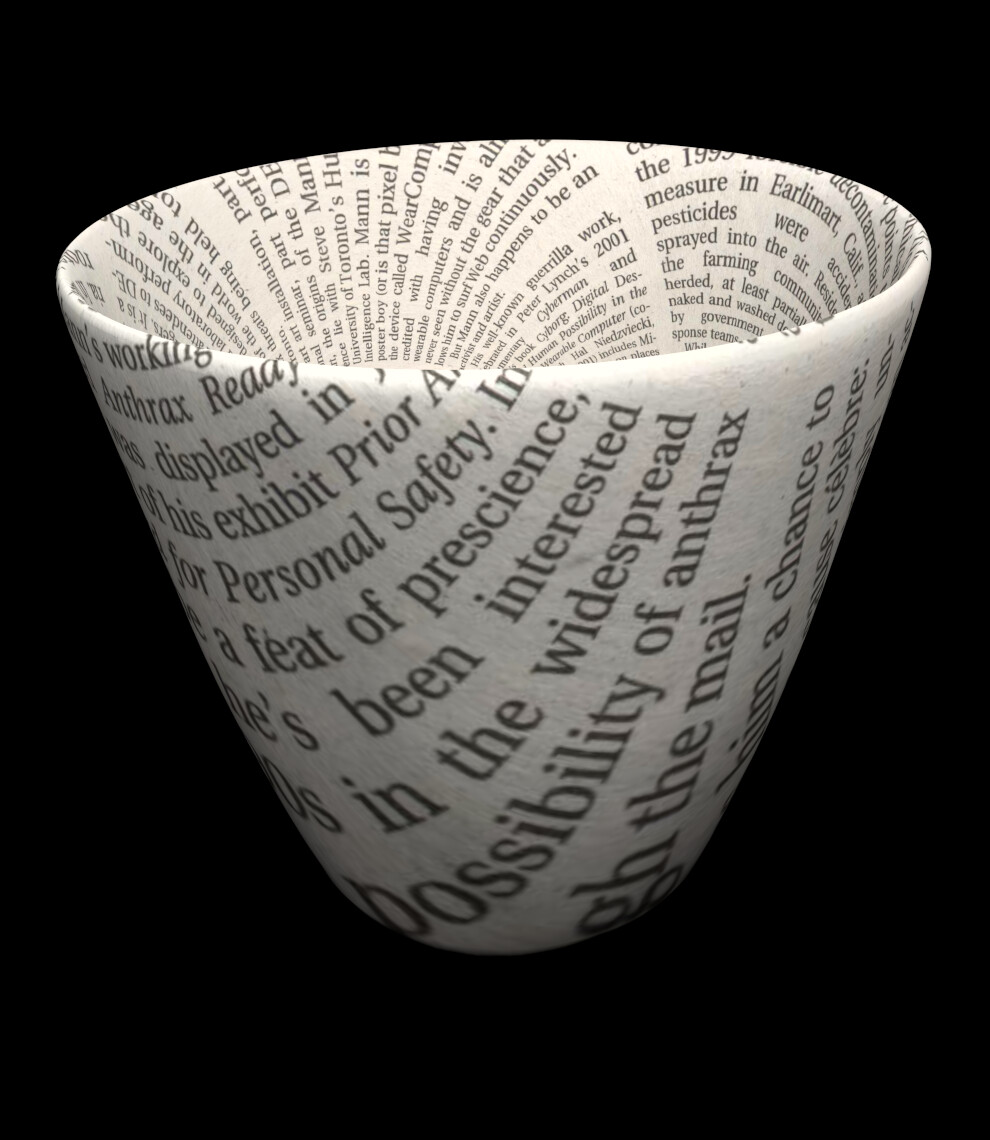 ArtStation - Words paper glass