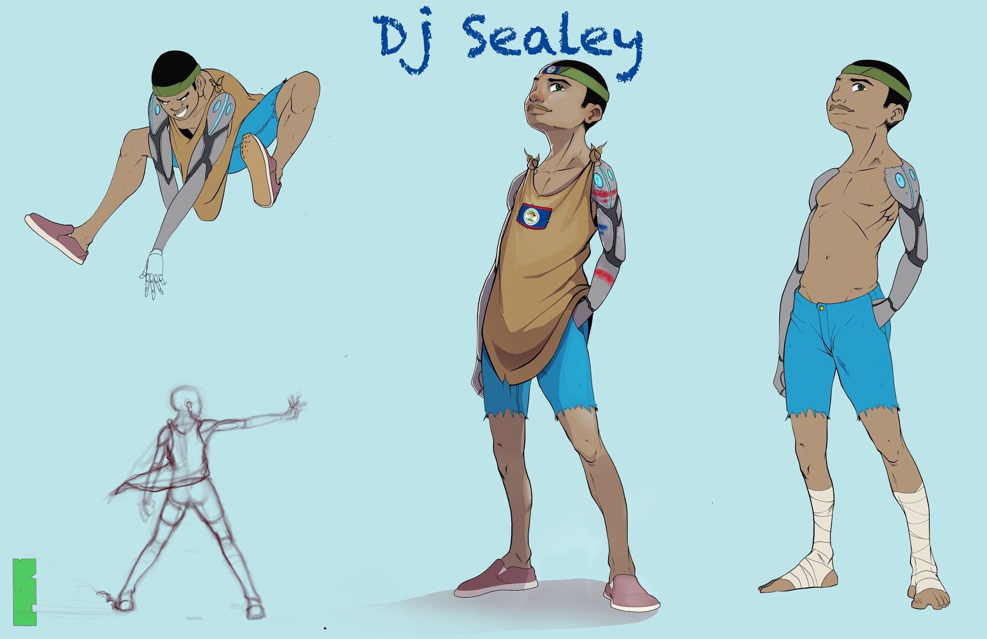 ArtStation - Dj Sealey the belizean worrior