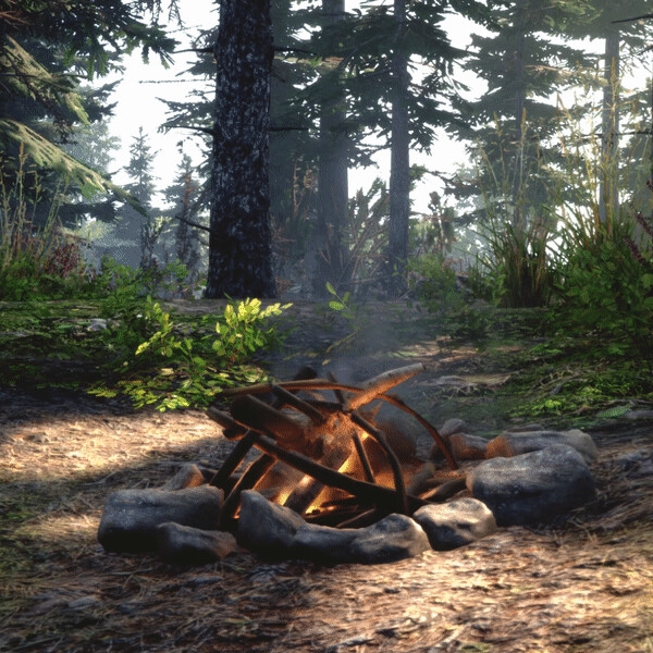 ArtStation - UE4 - Campfire