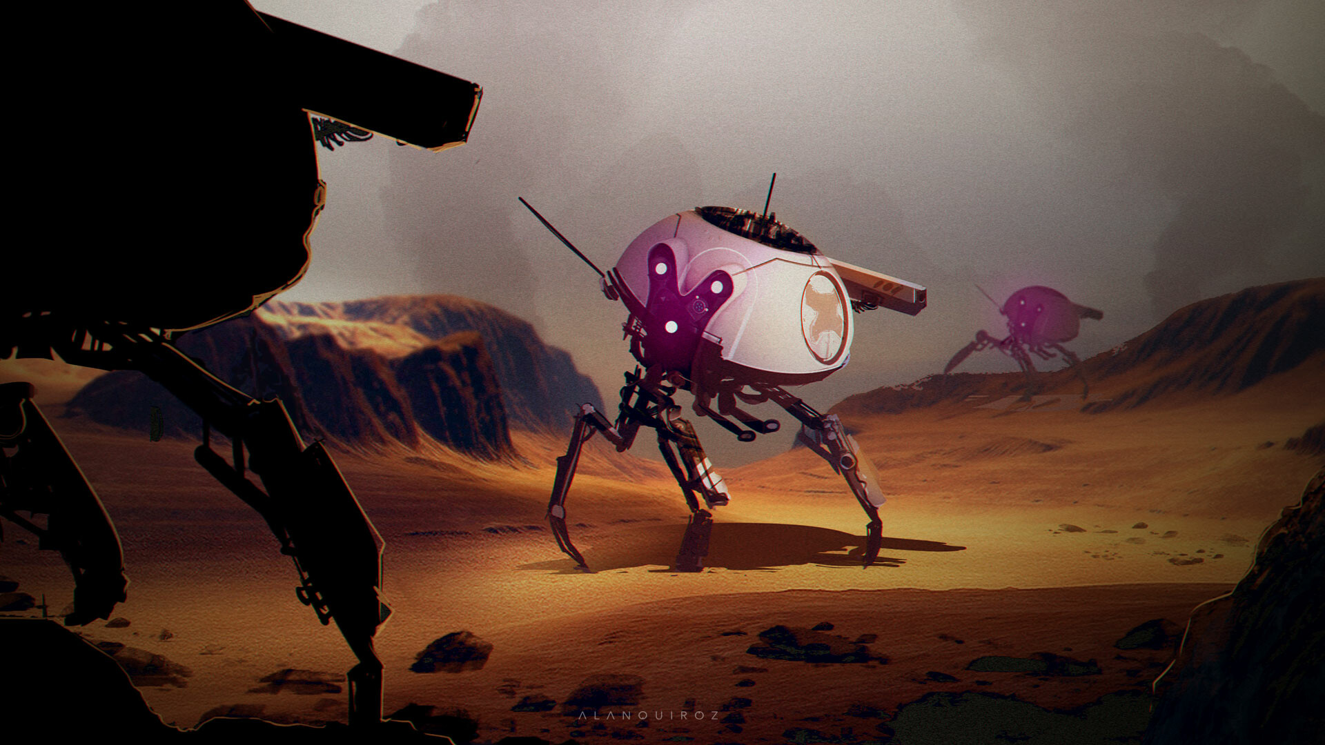 ArtStation - Landing on Mars