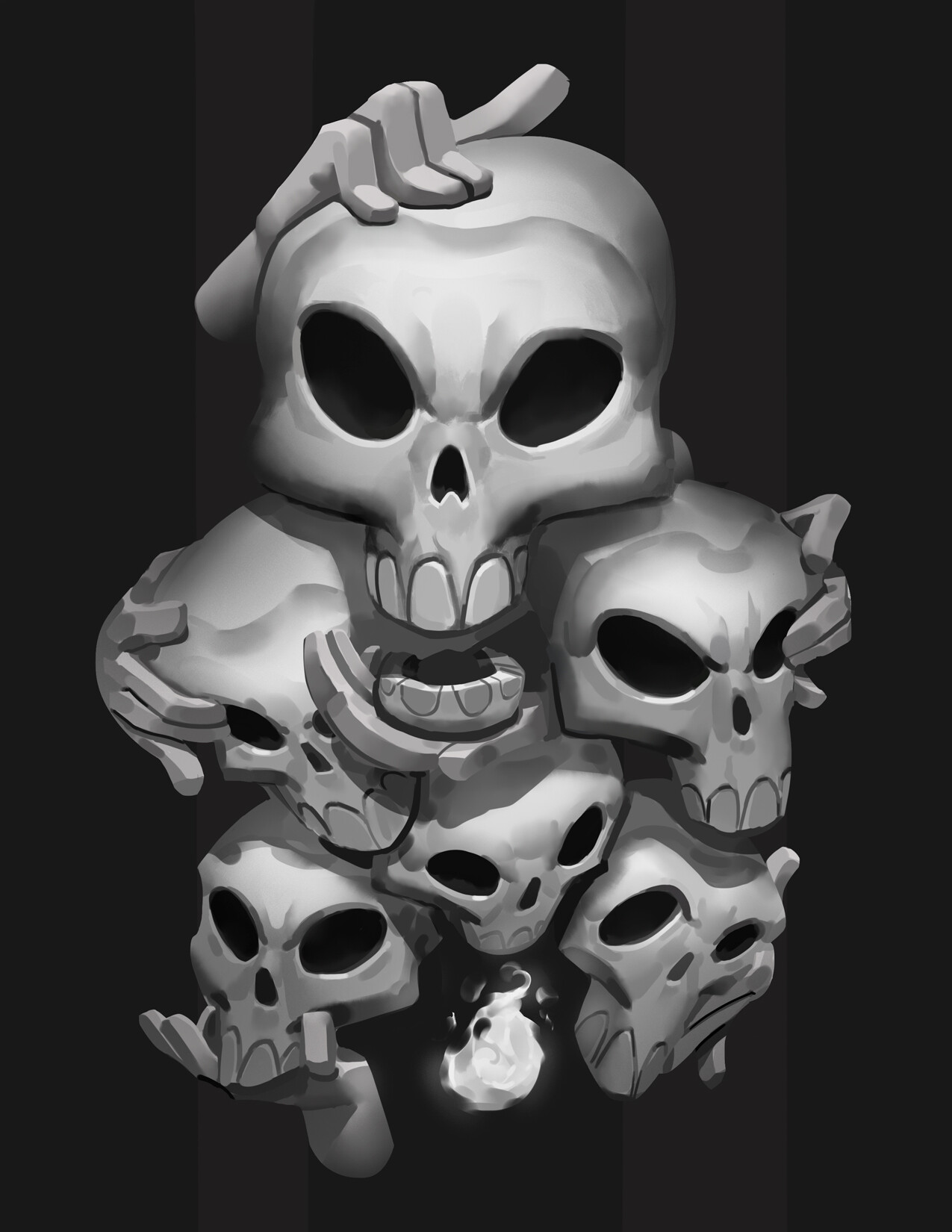 ArtStation - Skulls and Hands, Bryan Prieto