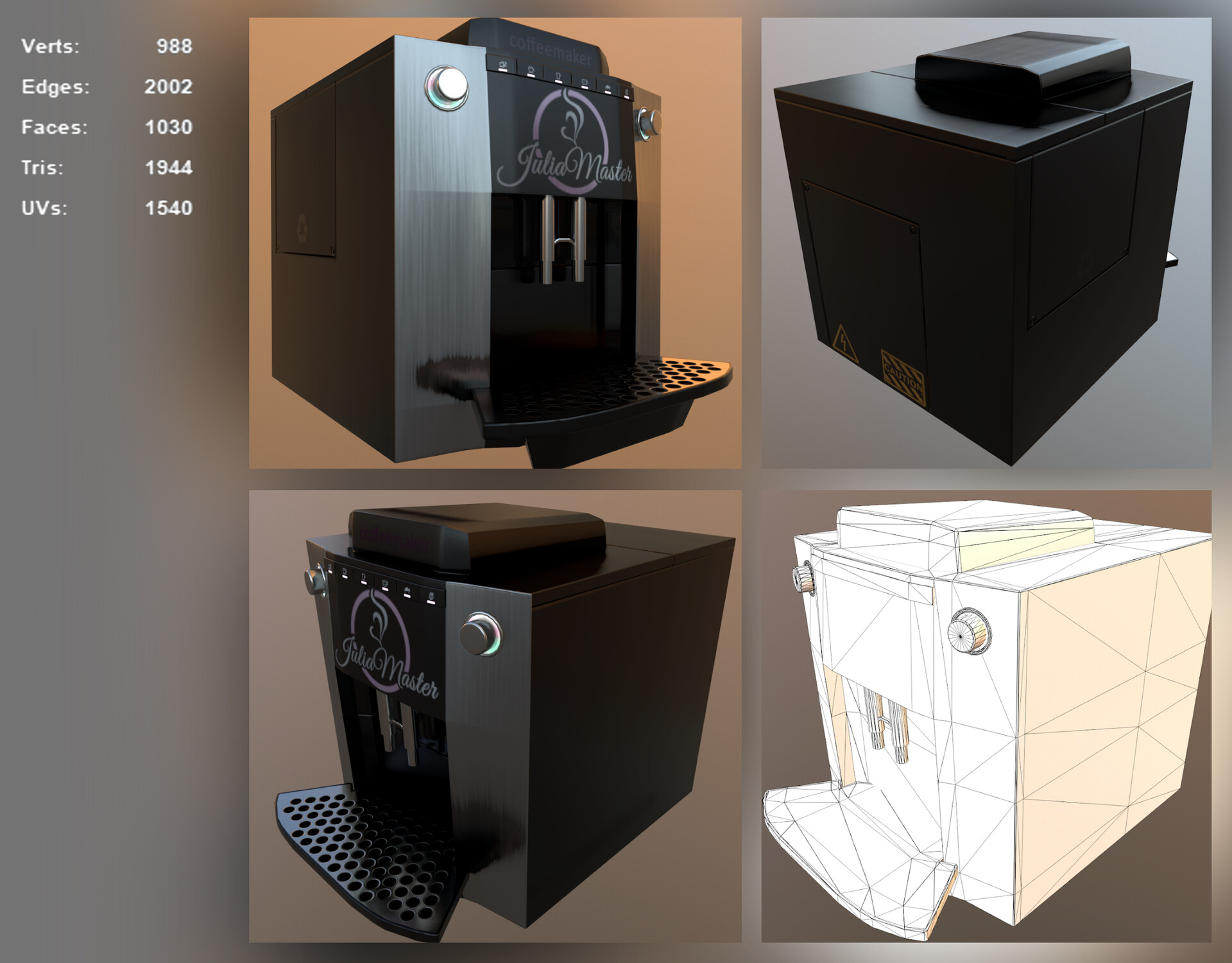 ArtStation - Coffee machine "JuliaMaster"