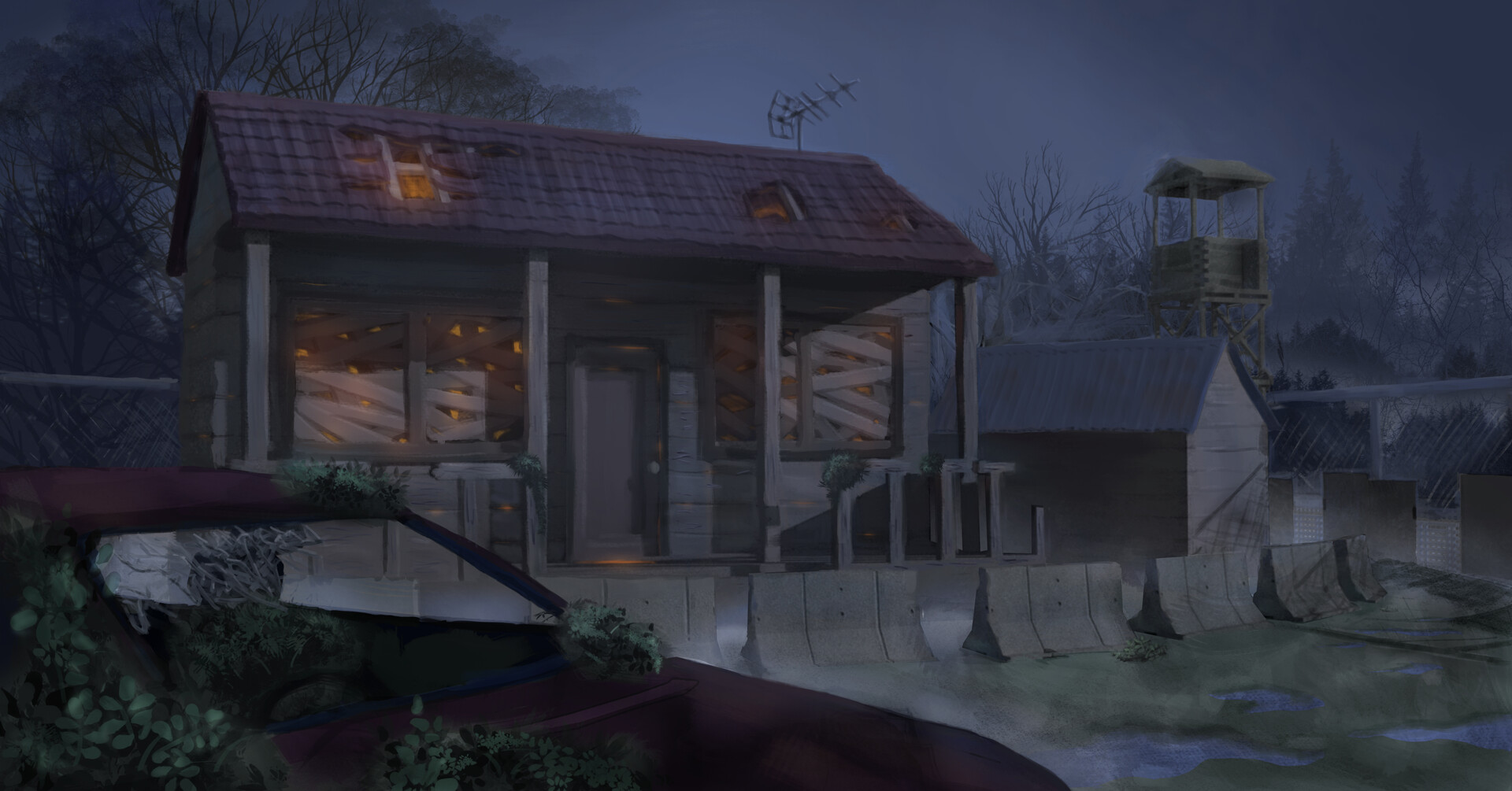 ArtStation - Zombie apocalypse safehouse